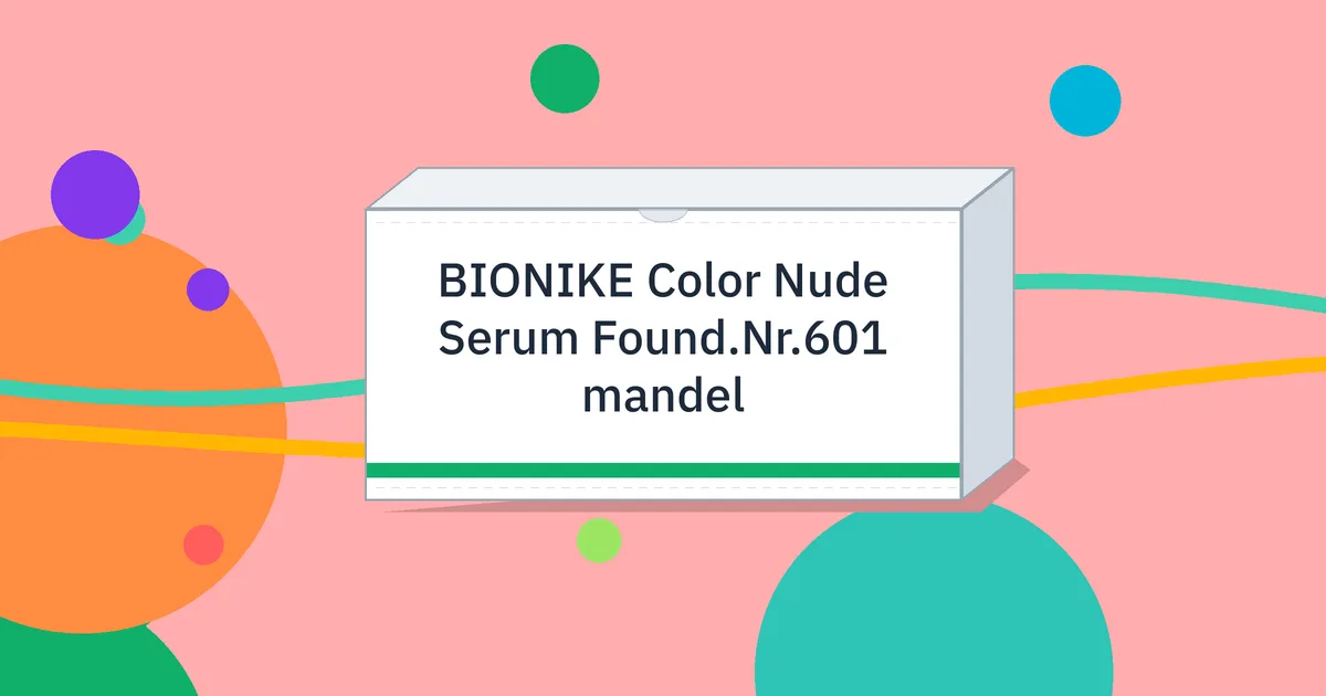 Symbolbild: Packung mit der Aufschrift BIONIKE Color Nude Serum Found.Nr.601 mandel (PZN 12606529) – Verfügbarkeit und Bezug in Apotheken in Frankfurt am Main