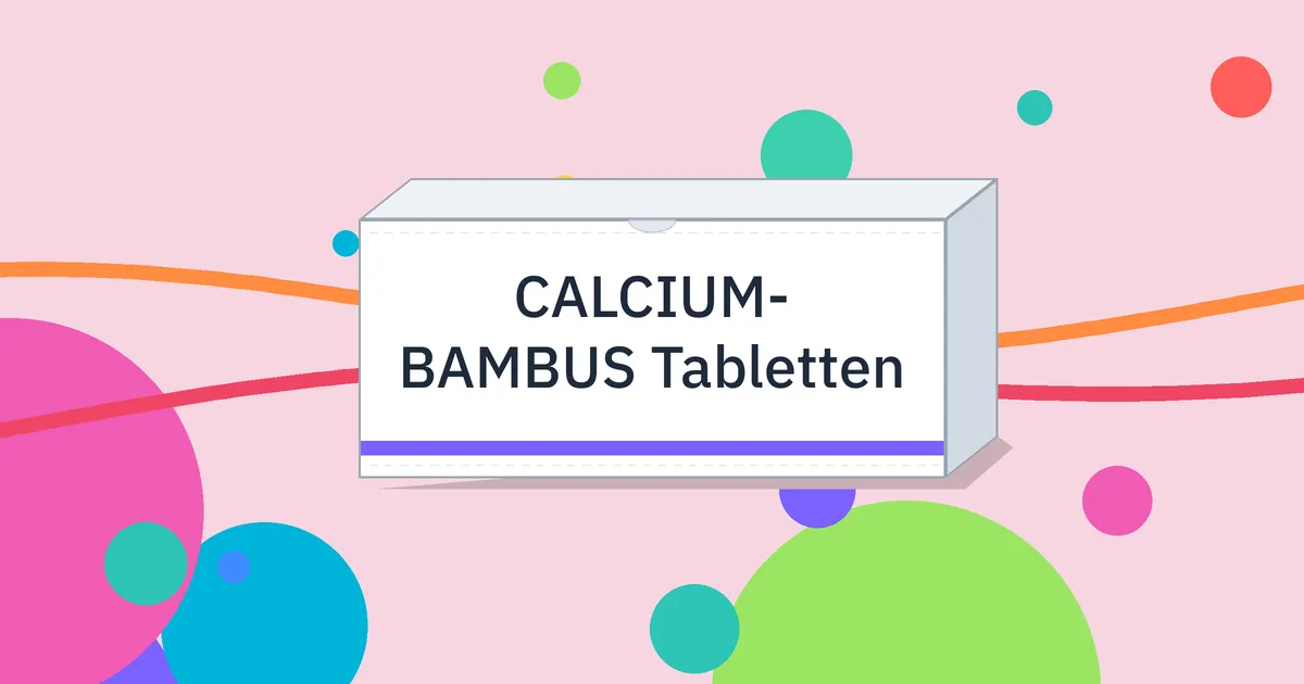 Symbolbild: Packung mit der Aufschrift CALCIUM-BAMBUS Tabletten (PZN 04620231) – Verfügbarkeit und Bezug in Apotheken in Frankfurt am Main