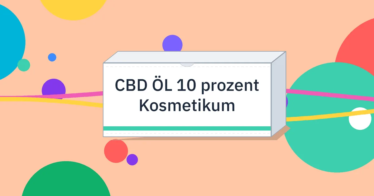 Symbolbild: Packung mit der Aufschrift CBD ÖL 10 prozent Kosmetikum (PZN 16824654) – Verfügbarkeit und Bezug in Apotheken in Frankfurt am Main