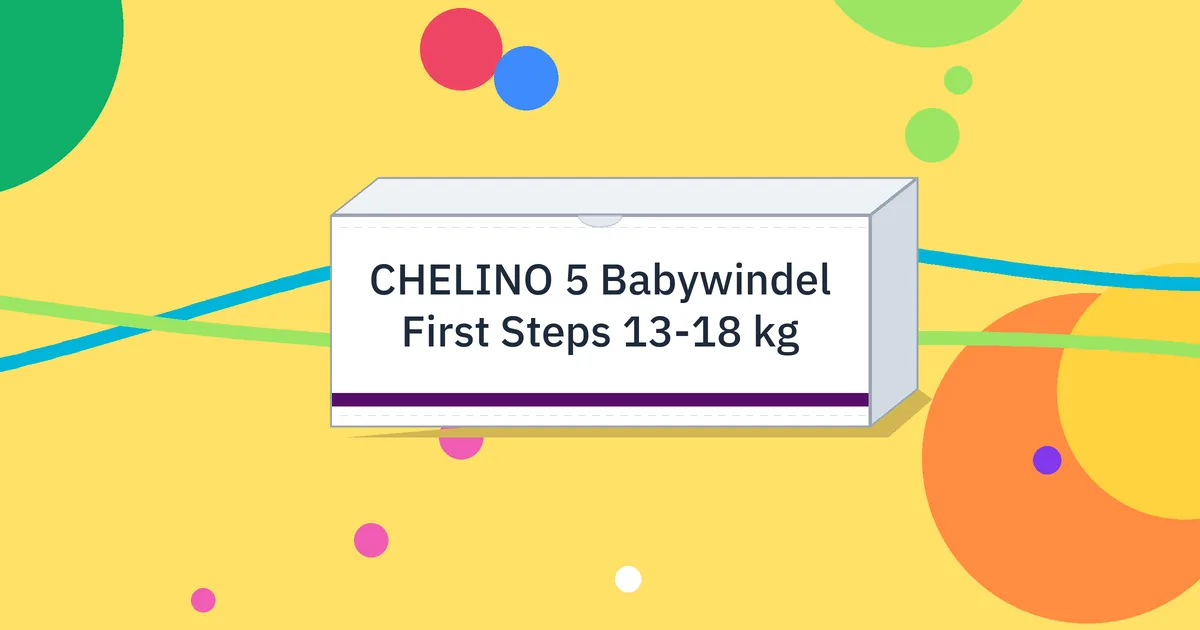 Symbolbild: Packung mit der Aufschrift CHELINO 5 Babywindel First Steps 13-18 kg (PZN 16149655) – Verfügbarkeit und Bezug in Apotheken in Frankfurt am Main