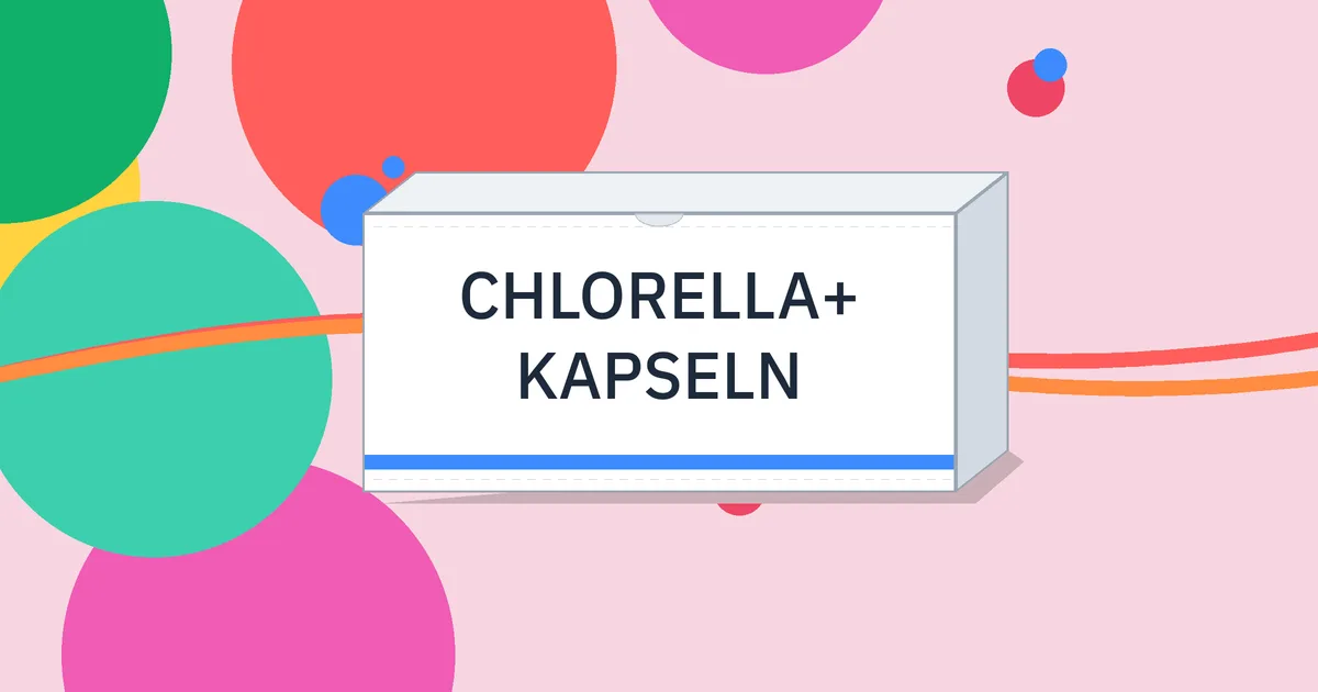 Symbolbild: Packung mit der Aufschrift CHLORELLA+ KAPSELN (PZN 20378261) – Verfügbarkeit und Bezug in Apotheken in Frankfurt am Main