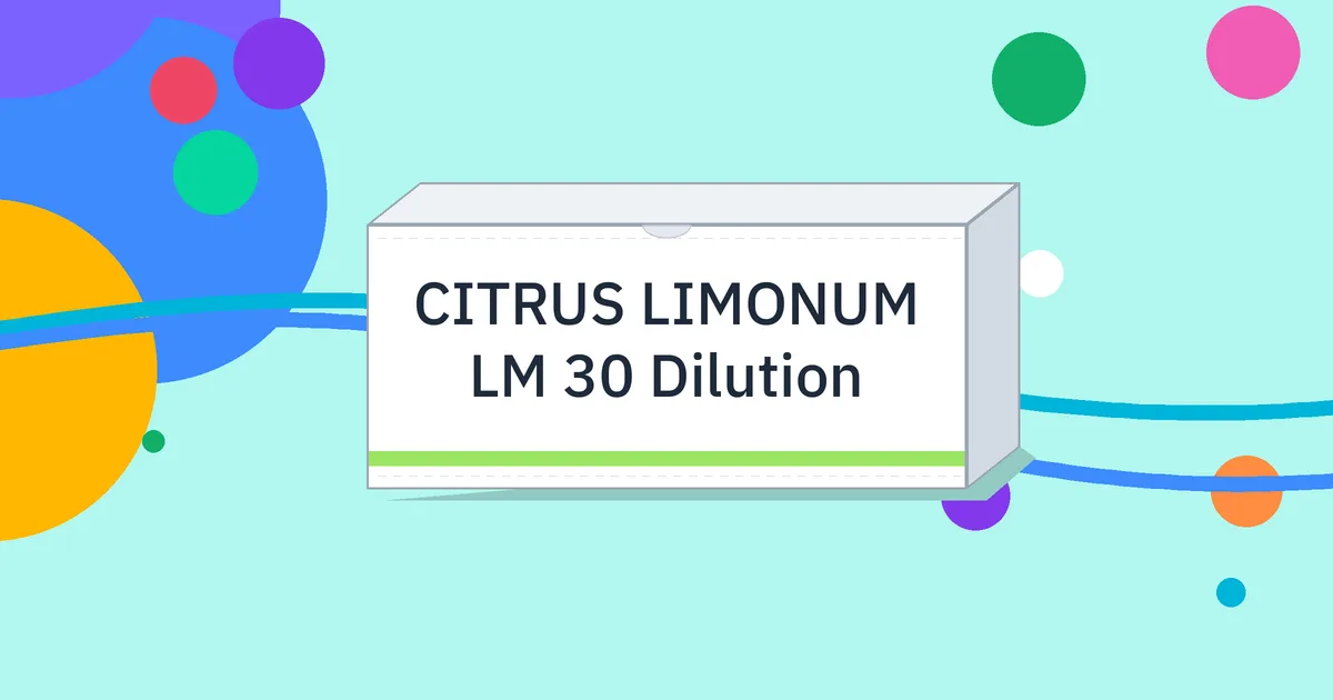 Symbolbild: Packung mit der Aufschrift CITRUS LIMONUM LM 30 Dilution (PZN 13447116) – Verfügbarkeit und Bezug in Apotheken in Frankfurt am Main