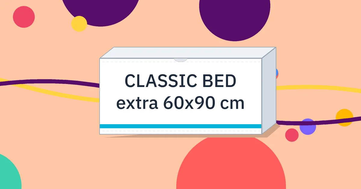 Symbolbild: Packung mit der Aufschrift CLASSIC BED extra 60x90 cm (PZN 15384880) – Verfügbarkeit und Bezug in Apotheken in Frankfurt am Main