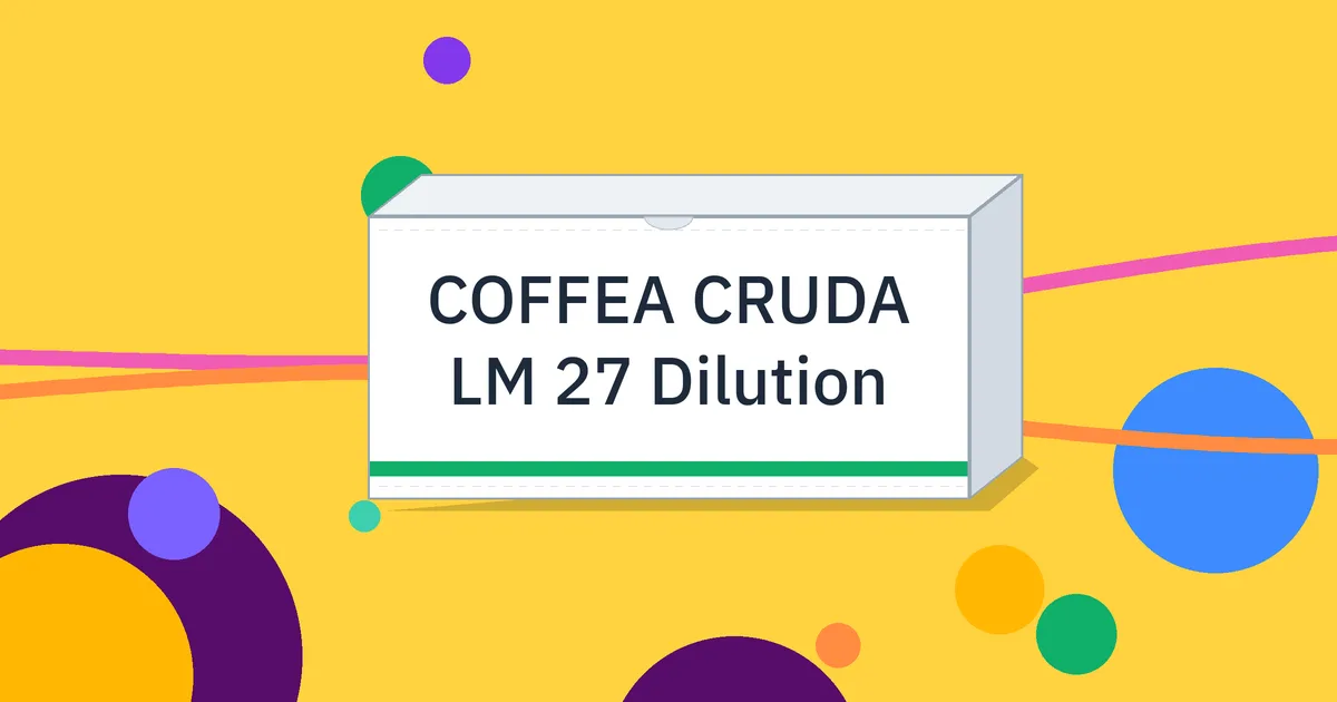 Symbolbild: Packung mit der Aufschrift COFFEA CRUDA LM 27 Dilution (PZN 12831019) – Verfügbarkeit und Bezug in Apotheken in Frankfurt am Main