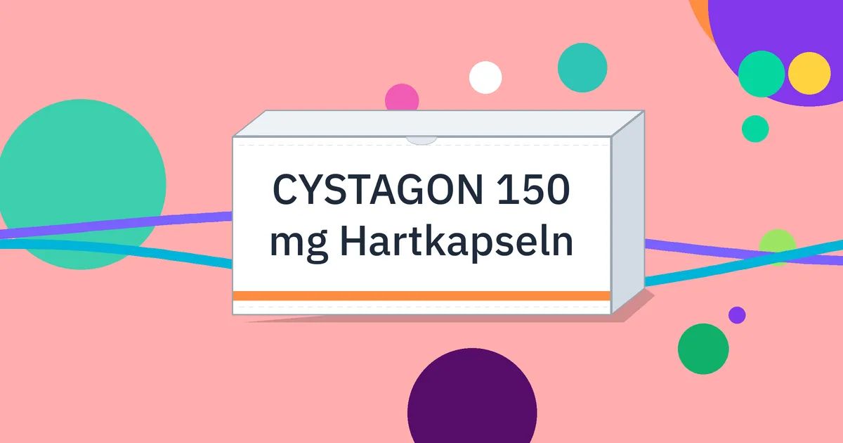 Symbolbild: Packung mit der Aufschrift CYSTAGON 150 mg Hartkapseln (PZN 08868896) – Verfügbarkeit und Bezug in Apotheken in Frankfurt am Main