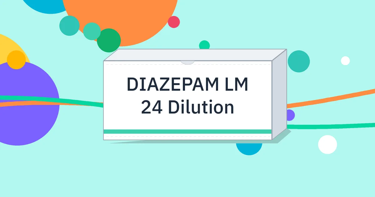 Symbolbild: Packung mit der Aufschrift DIAZEPAM LM 24 Dilution (PZN 12840981) – Verfügbarkeit und Bezug in Apotheken in Frankfurt am Main