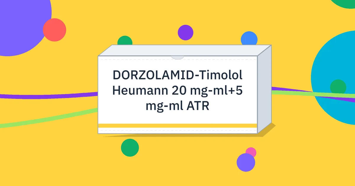 Symbolbild: Packung mit der Aufschrift DORZOLAMID-Timolol Heumann 20 mg-ml+5 mg-ml ATR (PZN 15393413) – Verfügbarkeit und Bezug in Apotheken in Frankfurt am Main