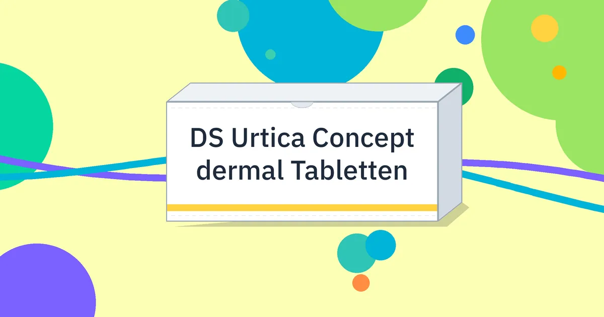 Symbolbild: Packung mit der Aufschrift DS Urtica Concept dermal Tabletten (PZN 00671579) – Verfügbarkeit und Bezug in Apotheken in Frankfurt am Main