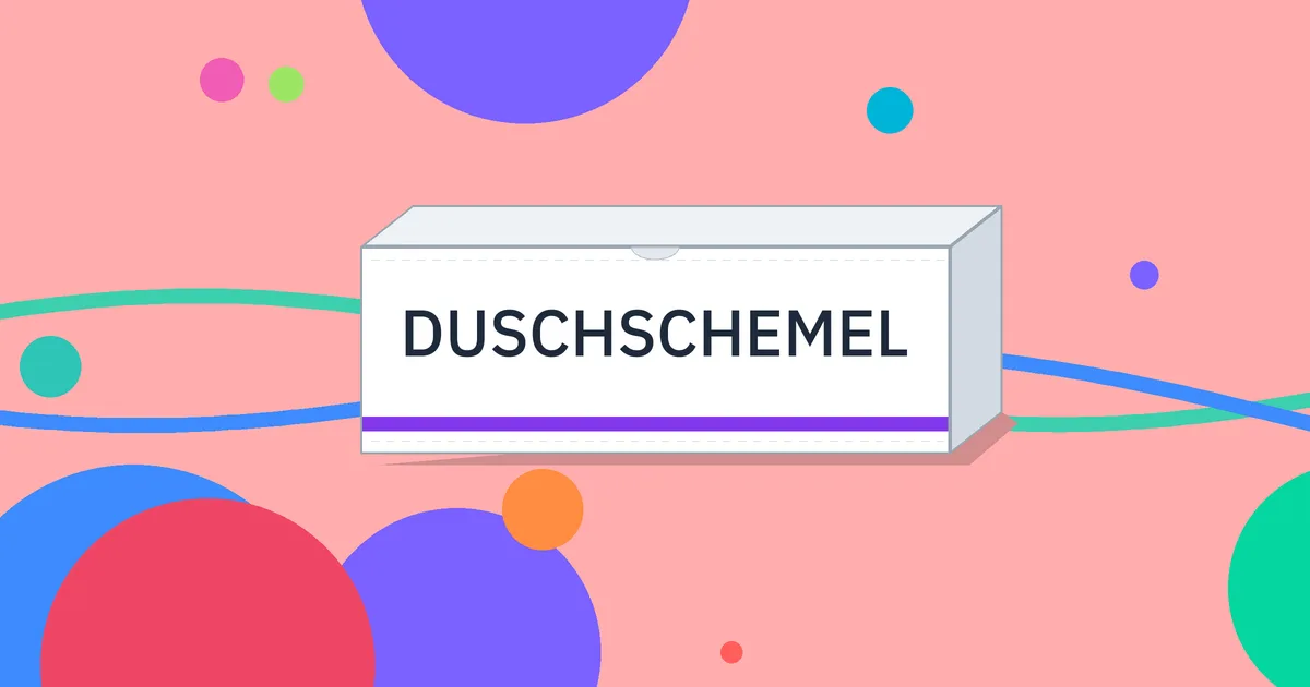 Symbolbild: Packung mit der Aufschrift DUSCHSCHEMEL (PZN 03567799) – Verfügbarkeit und Bezug in Apotheken in Frankfurt am Main