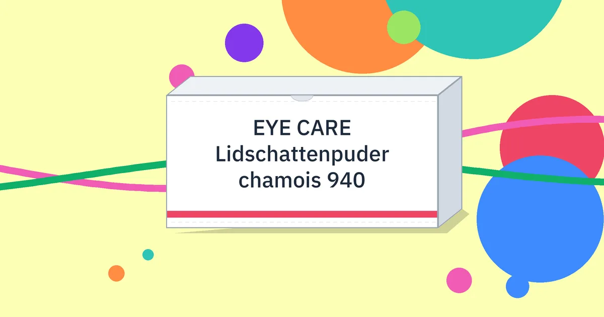 Symbolbild: Packung mit der Aufschrift EYE CARE Lidschattenpuder chamois 940 (PZN 14201736) – Verfügbarkeit und Bezug in Apotheken in Frankfurt am Main