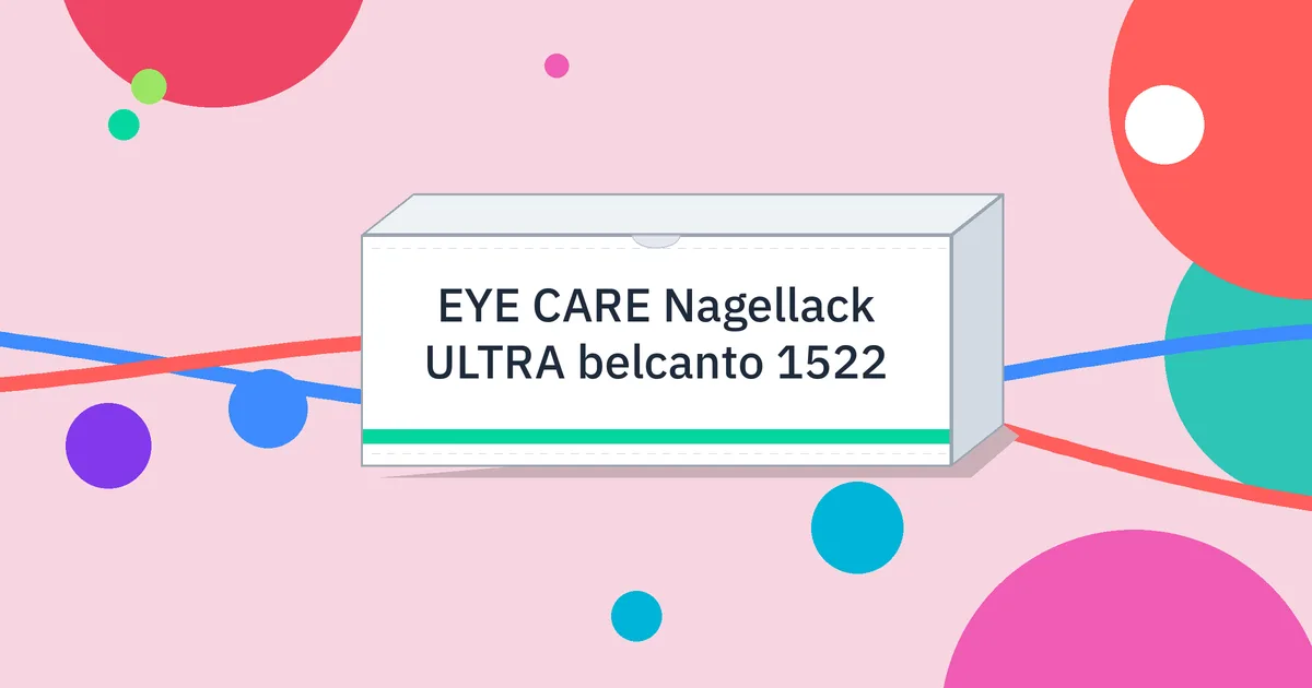 Symbolbild: Packung mit der Aufschrift EYE CARE Nagellack ULTRA belcanto 1522 (PZN 04330987) – Verfügbarkeit und Bezug in Apotheken in Frankfurt am Main
