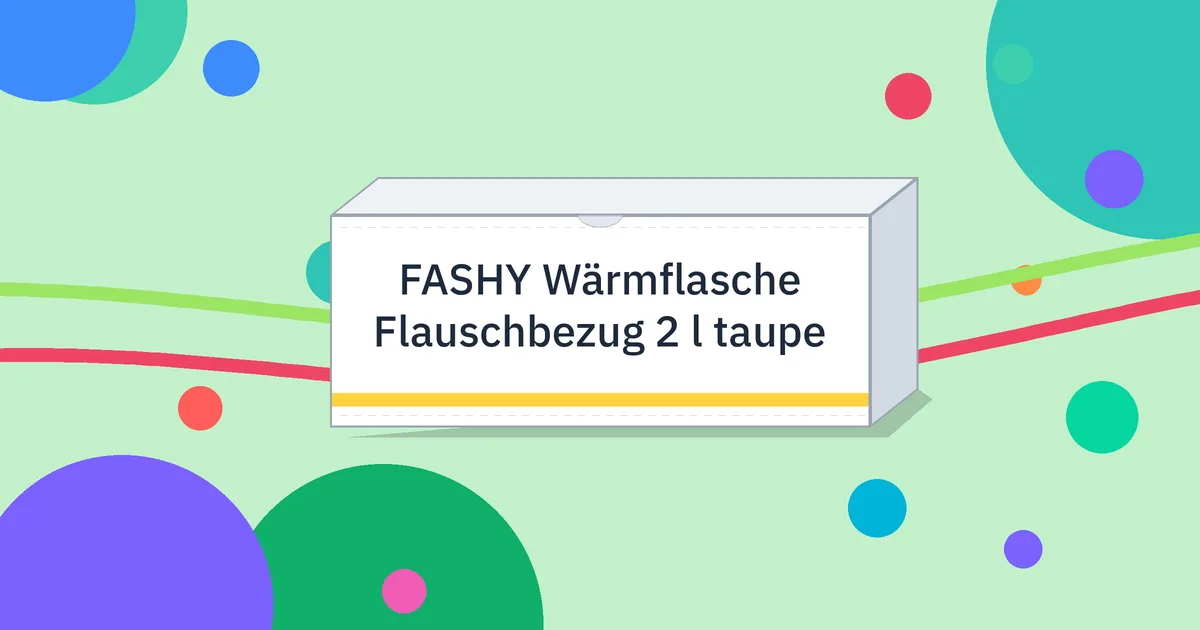Symbolbild: Packung mit der Aufschrift FASHY Wärmflasche Flauschbezug 2 l taupe (PZN 20351701) – Verfügbarkeit und Bezug in Apotheken in Frankfurt am Main