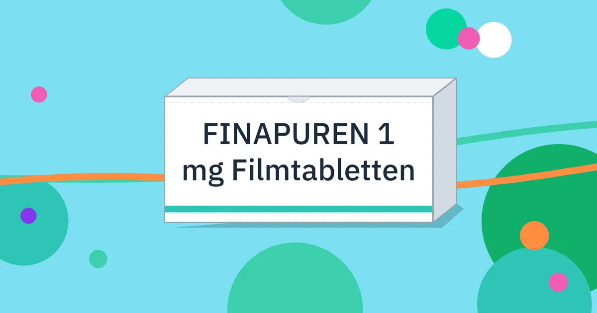 Symbolbild: Packung mit der Aufschrift FINAPUREN 1 mg Filmtabletten (PZN 12898851) – Verfügbarkeit und Bezug in Apotheken in Frankfurt am Main