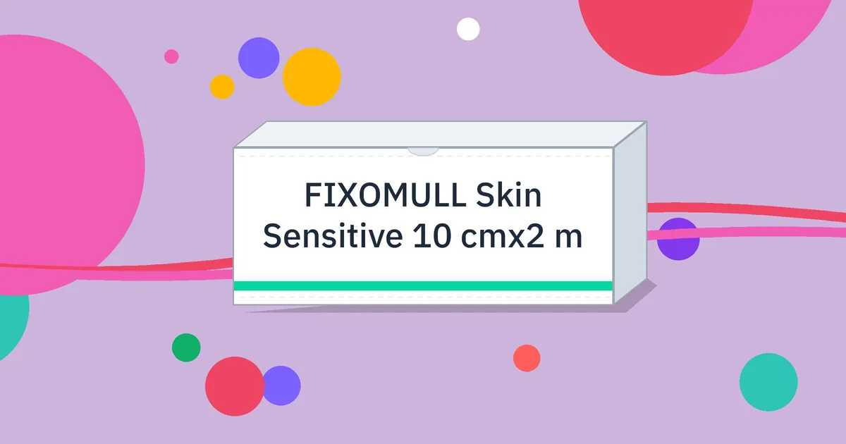 Symbolbild: Packung mit der Aufschrift FIXOMULL Skin Sensitive 10 cmx2 m (PZN 20610769) – Verfügbarkeit und Bezug in Apotheken in Frankfurt am Main