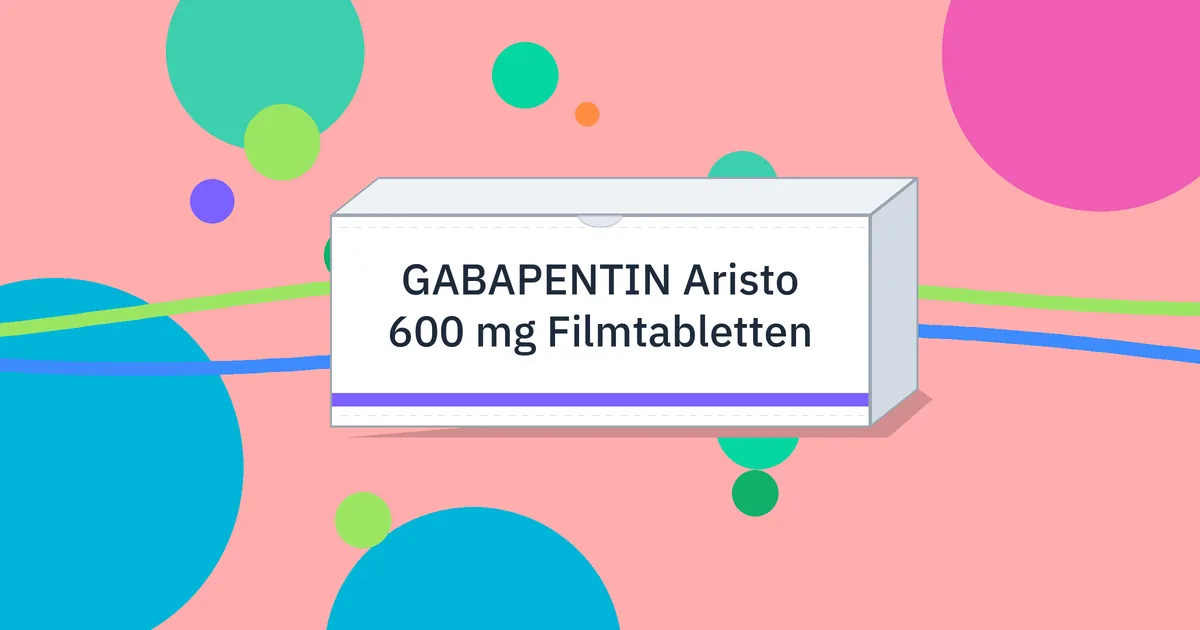 Symbolbild: Packung mit der Aufschrift GABAPENTIN Aristo 600 mg Filmtabletten (PZN 05509441) – Verfügbarkeit und Bezug in Apotheken in Frankfurt am Main
