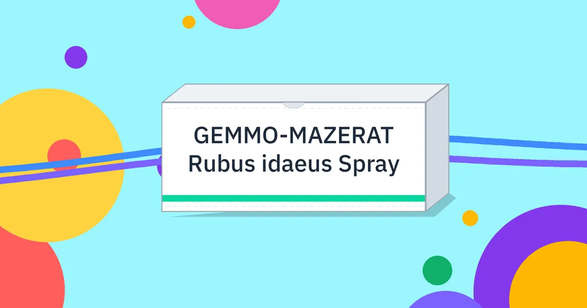 Symbolbild: Packung mit der Aufschrift GEMMO-MAZERAT Rubus idaeus Spray (PZN 13306249) – Verfügbarkeit und Bezug in Apotheken in Frankfurt am Main