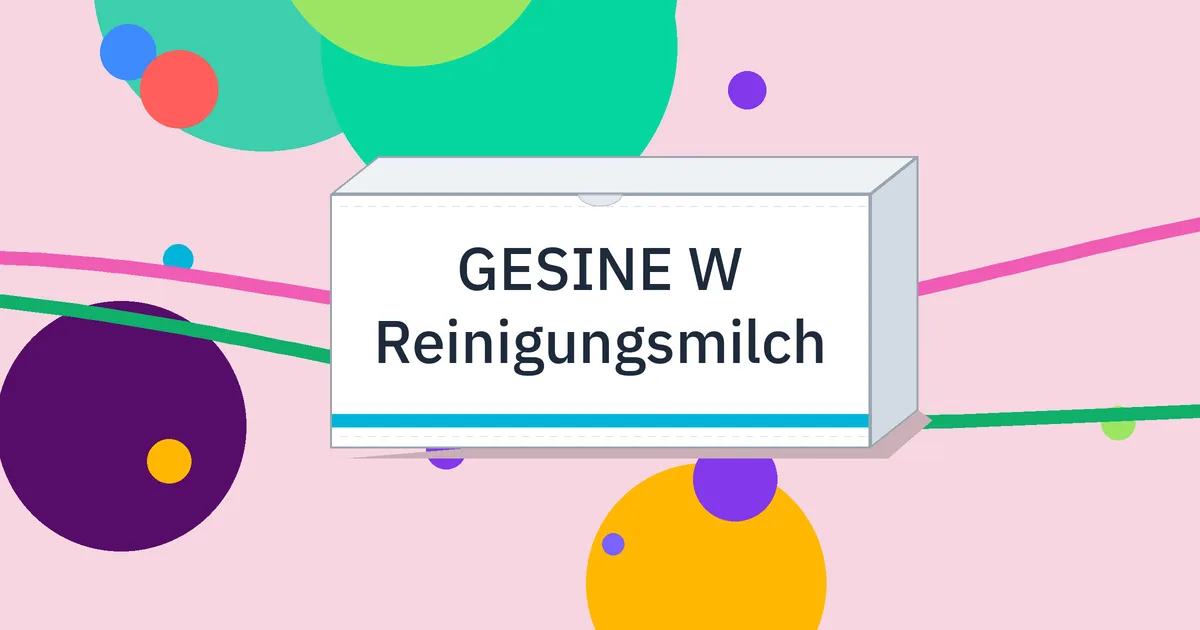 Symbolbild: Packung mit der Aufschrift GESINE W Reinigungsmilch (PZN 10077854) – Verfügbarkeit und Bezug in Apotheken in Frankfurt am Main