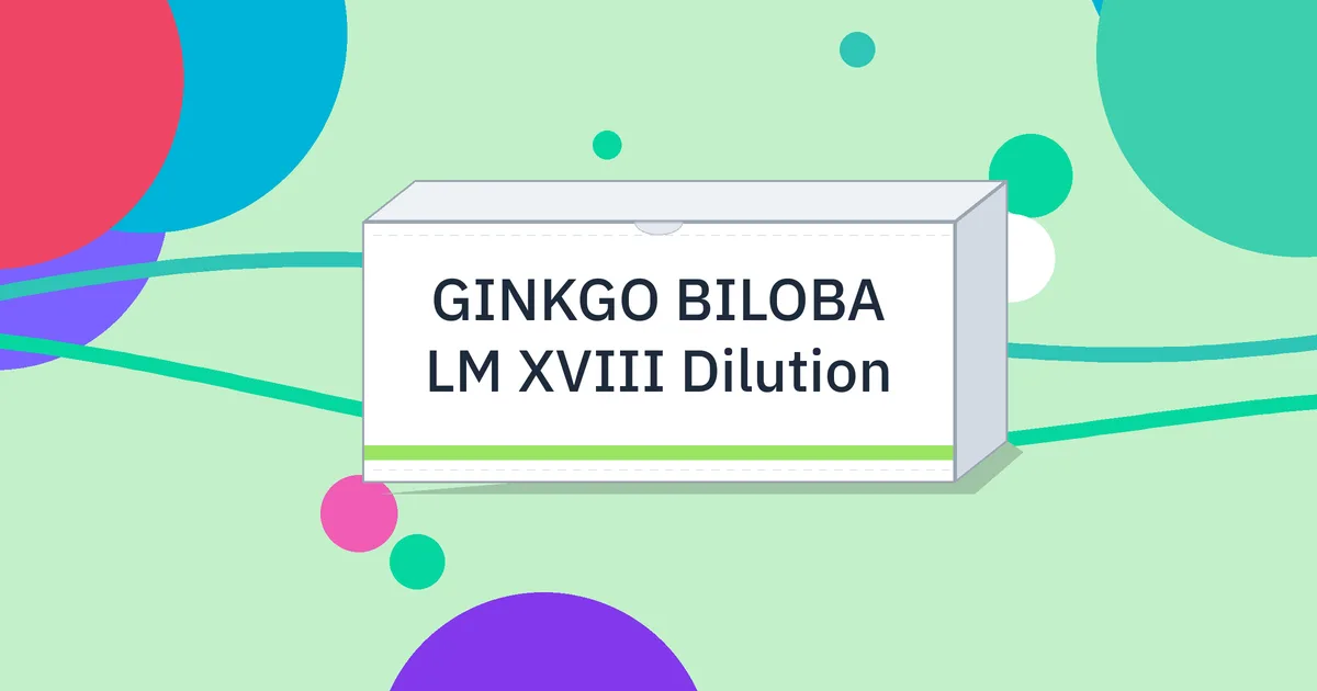 Symbolbild: Packung mit der Aufschrift GINKGO BILOBA LM XVIII Dilution (PZN 04494861) – Verfügbarkeit und Bezug in Apotheken in Frankfurt am Main