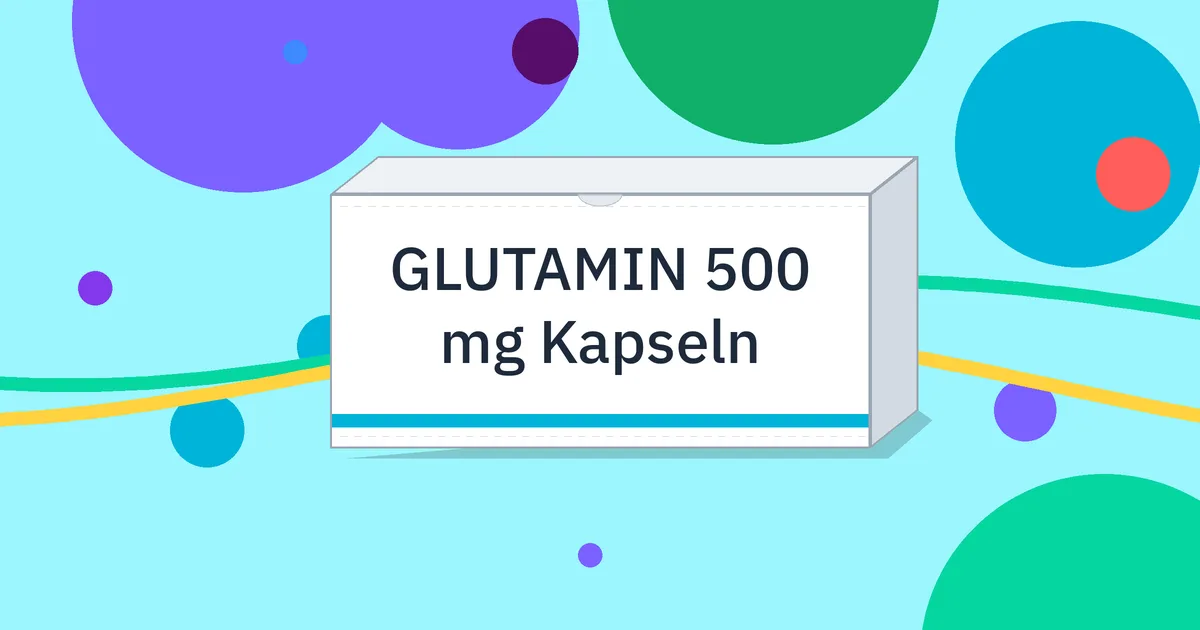 Symbolbild: Packung mit der Aufschrift GLUTAMIN 500 mg Kapseln (PZN 16940188) – Verfügbarkeit und Bezug in Apotheken in Frankfurt am Main