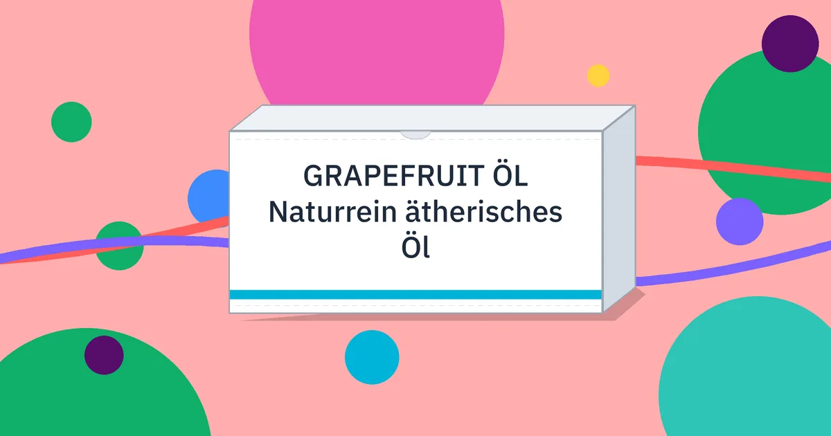 Symbolbild: Packung mit der Aufschrift GRAPEFRUIT ÖL Naturrein ätherisches Öl (PZN 17377192) – Verfügbarkeit und Bezug in Apotheken in Frankfurt am Main