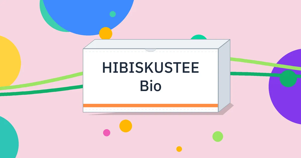 Symbolbild: Packung mit der Aufschrift HIBISKUSTEE Bio (PZN 07654650) – Verfügbarkeit und Bezug in Apotheken in Frankfurt am Main