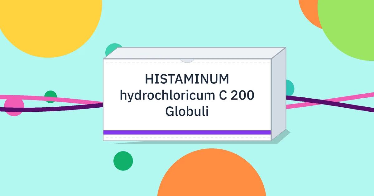 Symbolbild: Packung mit der Aufschrift HISTAMINUM hydrochloricum C 200 Globuli (PZN 07457228) – Verfügbarkeit und Bezug in Apotheken in Frankfurt am Main
