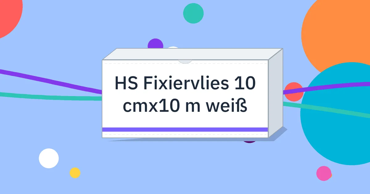 Symbolbild: Packung mit der Aufschrift HS Fixiervlies 10 cmx10 m weiß (PZN 09742134) – Verfügbarkeit und Bezug in Apotheken in Frankfurt am Main