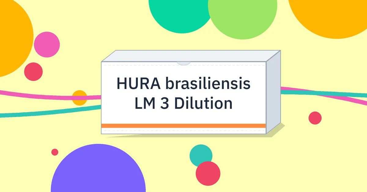 Symbolbild: Packung mit der Aufschrift HURA brasiliensis LM 3 Dilution (PZN 12889622) – Verfügbarkeit und Bezug in Apotheken in Frankfurt am Main