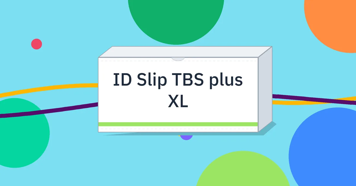Symbolbild: Packung mit der Aufschrift ID Slip TBS plus XL (PZN 16626842) – Verfügbarkeit und Bezug in Apotheken in Frankfurt am Main