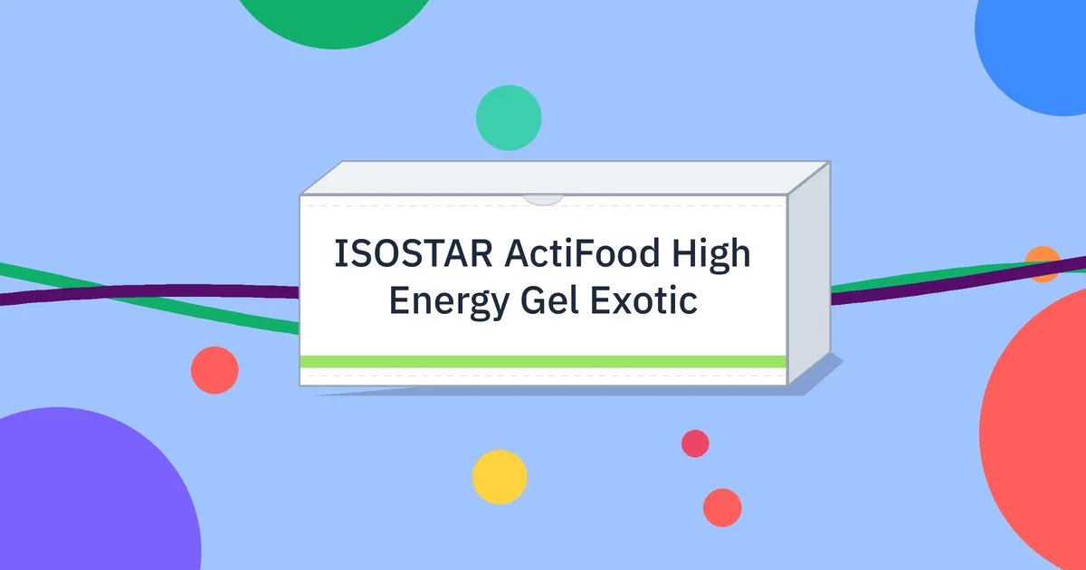 Symbolbild: Packung mit der Aufschrift ISOSTAR ActiFood High Energy Gel Exotic (PZN 19639791) – Verfügbarkeit und Bezug in Apotheken in Frankfurt am Main