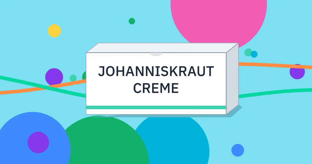 Symbolbild: Packung mit der Aufschrift JOHANNISKRAUT CREME (PZN 02166650) – Verfügbarkeit und Bezug in Apotheken in Frankfurt am Main