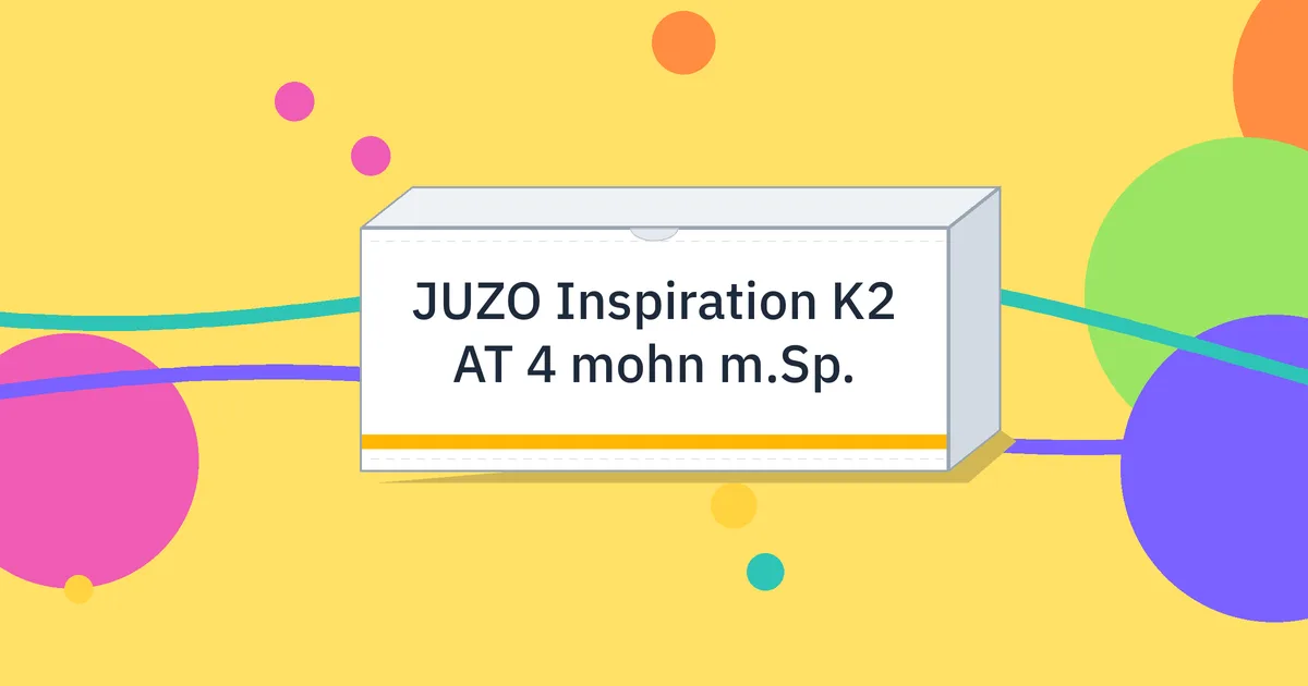 Symbolbild: Packung mit der Aufschrift JUZO Inspiration K2 AT 4 mohn m.Sp. (PZN 14926764) – Verfügbarkeit und Bezug in Apotheken in Frankfurt am Main