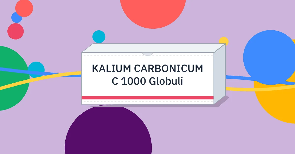 Symbolbild: Packung mit der Aufschrift KALIUM CARBONICUM C 1000 Globuli (PZN 04222766) – Verfügbarkeit und Bezug in Apotheken in Frankfurt am Main
