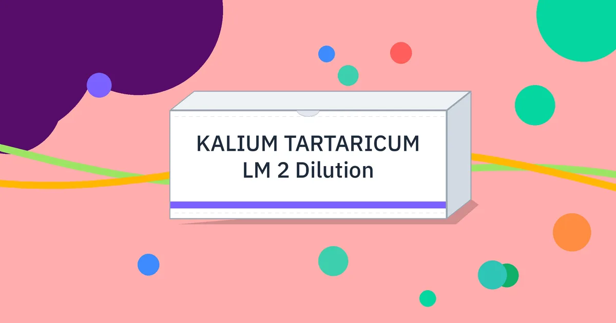 Symbolbild: Packung mit der Aufschrift KALIUM TARTARICUM LM 2 Dilution (PZN 12926607) – Verfügbarkeit und Bezug in Apotheken in Frankfurt am Main