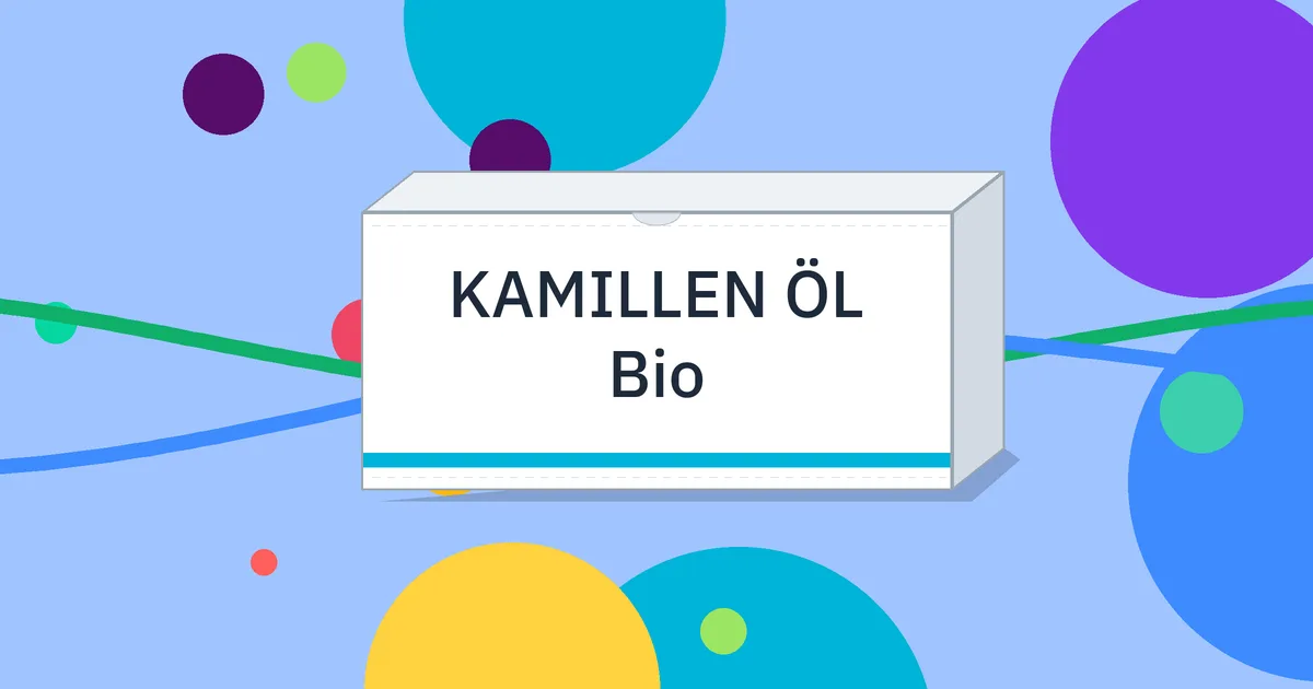 Symbolbild: Packung mit der Aufschrift KAMILLEN ÖL Bio (PZN 04387183) – Verfügbarkeit und Bezug in Apotheken in Frankfurt am Main