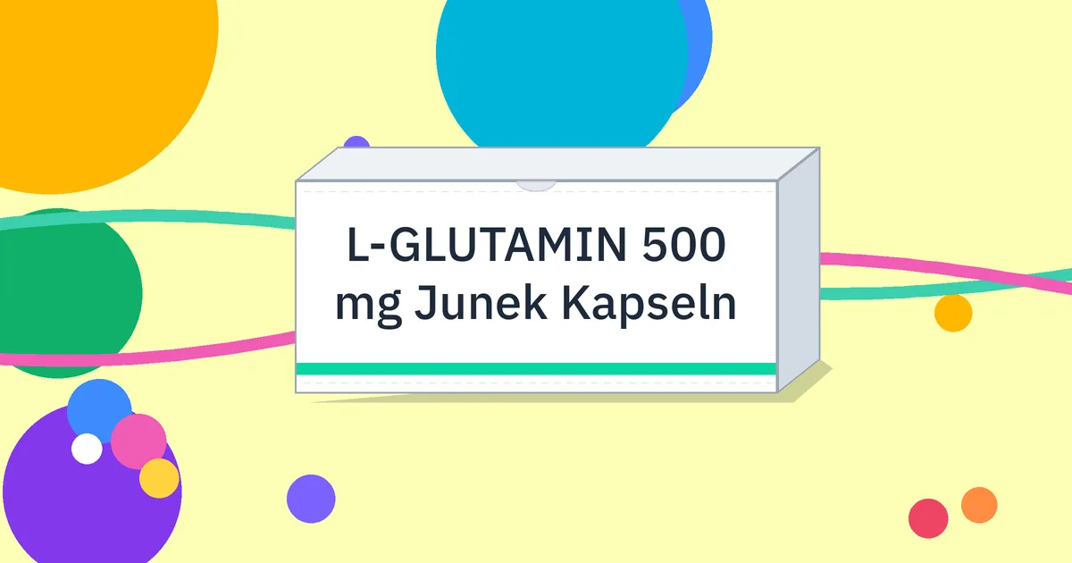 Symbolbild: Packung mit der Aufschrift L-GLUTAMIN 500 mg Junek Kapseln (PZN 00132931) – Verfügbarkeit und Bezug in Apotheken in Frankfurt am Main