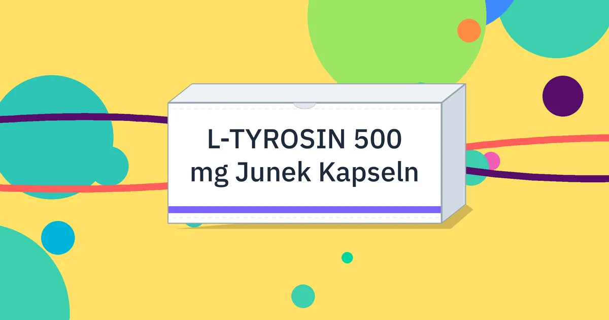 Symbolbild: Packung mit der Aufschrift L-TYROSIN 500 mg Junek Kapseln (PZN 00135705) – Verfügbarkeit und Bezug in Apotheken in Frankfurt am Main