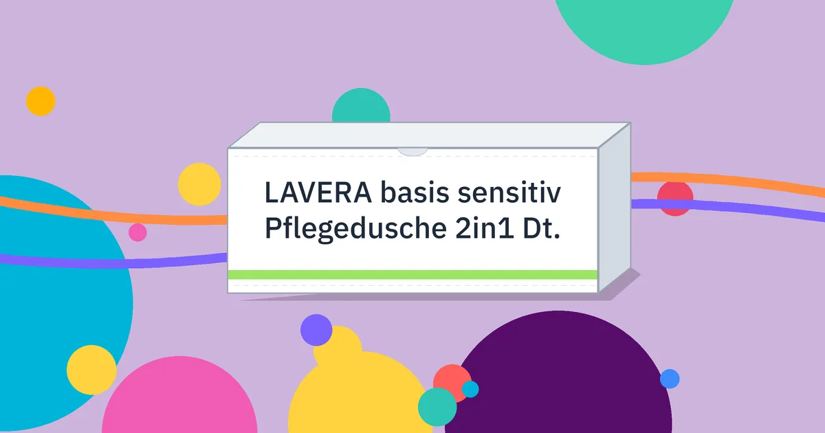 Symbolbild: Packung mit der Aufschrift LAVERA basis sensitiv Pflegedusche 2in1 Dt. (PZN 17502823) – Verfügbarkeit und Bezug in Apotheken in Frankfurt am Main
