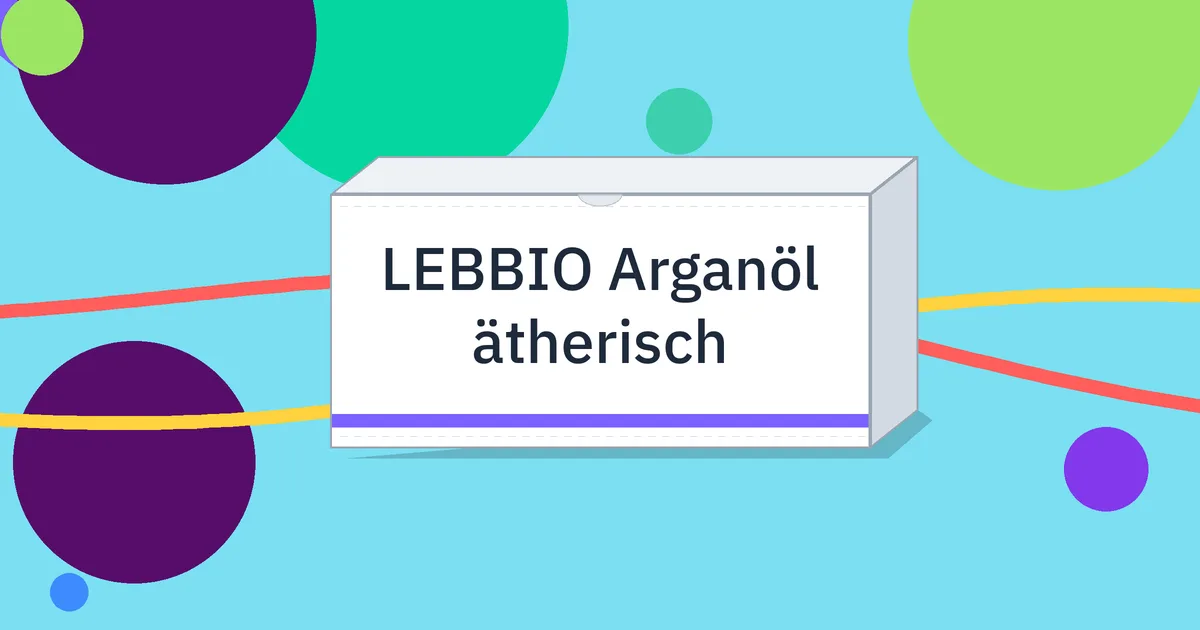 Symbolbild: Packung mit der Aufschrift LEBBIO Arganöl ätherisch (PZN 19671955) – Verfügbarkeit und Bezug in Apotheken in Frankfurt am Main