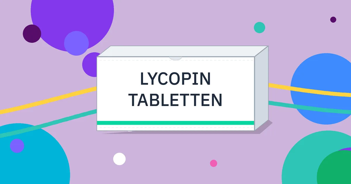 Symbolbild: Packung mit der Aufschrift LYCOPIN TABLETTEN (PZN 03850302) – Verfügbarkeit und Bezug in Apotheken in Frankfurt am Main