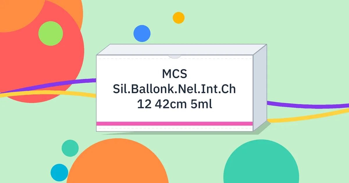 Symbolbild: Packung mit der Aufschrift MCS Sil.Ballonk.Nel.Int.Ch 12 42cm 5ml (PZN 04799431) – Verfügbarkeit und Bezug in Apotheken in Frankfurt am Main
