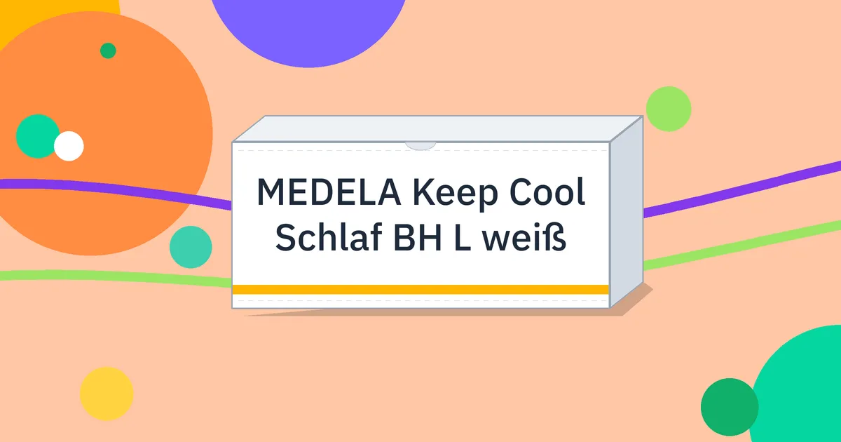 Symbolbild: Packung mit der Aufschrift MEDELA Keep Cool Schlaf BH L weiß (PZN 18269375) – Verfügbarkeit und Bezug in Apotheken in Frankfurt am Main