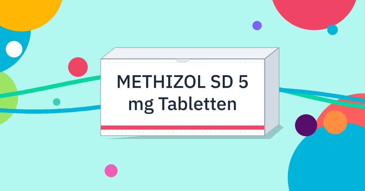 Symbolbild: Packung mit der Aufschrift METHIZOL SD 5 mg Tabletten (PZN 00480052) – Verfügbarkeit und Bezug in Apotheken in Frankfurt am Main