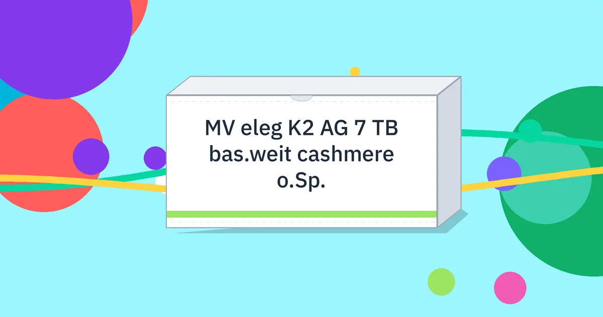 Symbolbild: Packung mit der Aufschrift MV eleg K2 AG 7 TB bas.weit cashmere o.Sp. (PZN 14680470) – Verfügbarkeit und Bezug in Apotheken in Frankfurt am Main