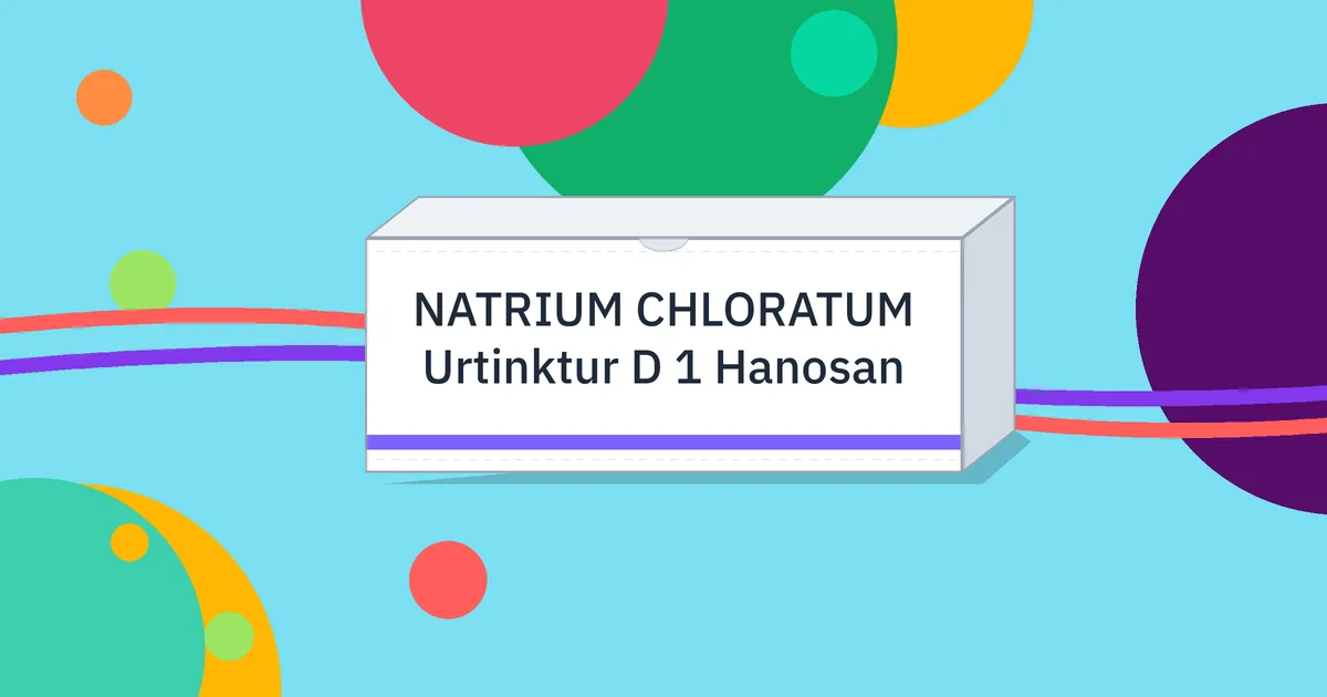 Symbolbild: Packung mit der Aufschrift NATRIUM CHLORATUM Urtinktur D 1 Hanosan (PZN 07431826) – Verfügbarkeit und Bezug in Apotheken in Frankfurt am Main