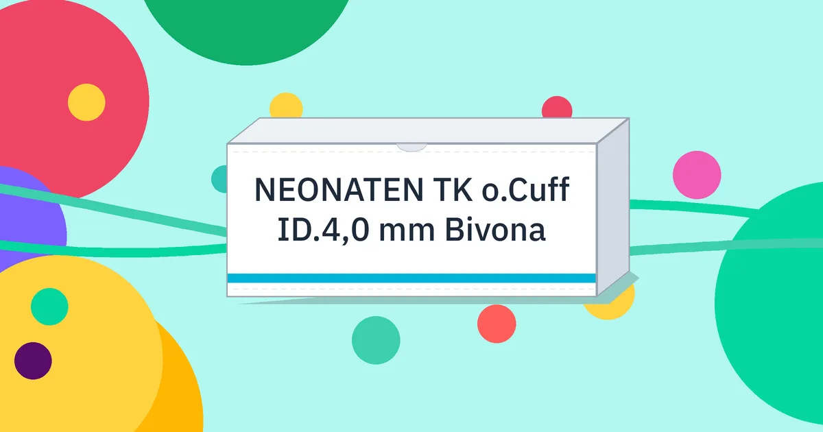 Symbolbild: Packung mit der Aufschrift NEONATEN TK o.Cuff ID.4,0 mm Bivona (PZN 02256382) – Verfügbarkeit und Bezug in Apotheken in Frankfurt am Main