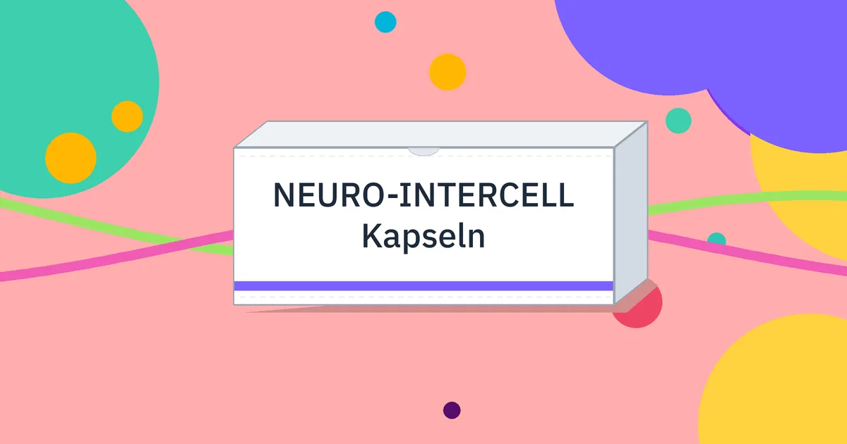 Symbolbild: Packung mit der Aufschrift NEURO-INTERCELL Kapseln (PZN 15262527) – Verfügbarkeit und Bezug in Apotheken in Frankfurt am Main