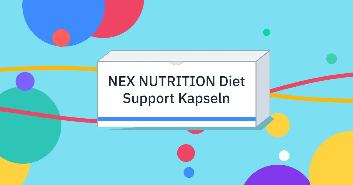 Symbolbild: Packung mit der Aufschrift NEX NUTRITION Diet Support Kapseln (PZN 11590559) – Verfügbarkeit und Bezug in Apotheken in Frankfurt am Main