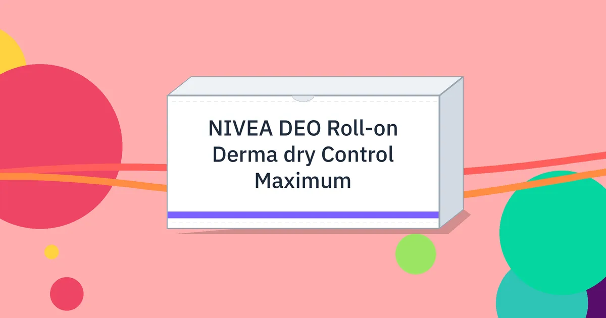 Symbolbild: Packung mit der Aufschrift NIVEA DEO Roll-on Derma dry Control Maximum (PZN 18207167) – Verfügbarkeit und Bezug in Apotheken in Frankfurt am Main