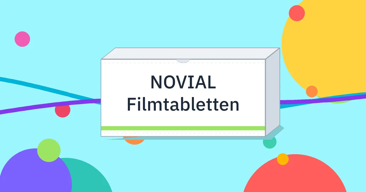 Symbolbild: Packung mit der Aufschrift NOVIAL Filmtabletten (PZN 02710869) – Verfügbarkeit und Bezug in Apotheken in Frankfurt am Main